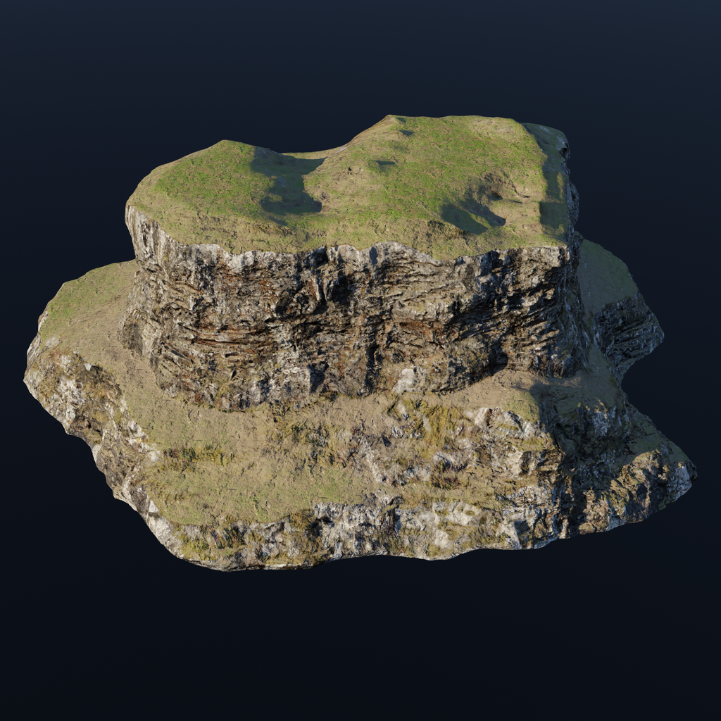 Ground Terrain Rock Cliff | Terrains models | BlenderKit