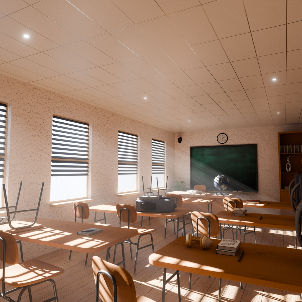 Classroom | FREE Isometric scenes | BlenderKit