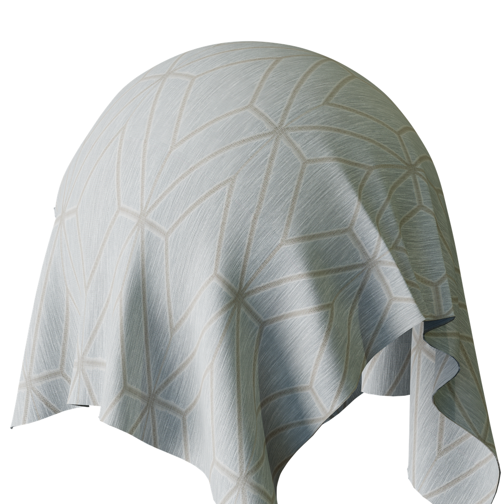 Geometric Natural Sheer | FREE Sheer Fabric 3D Materials materials ...