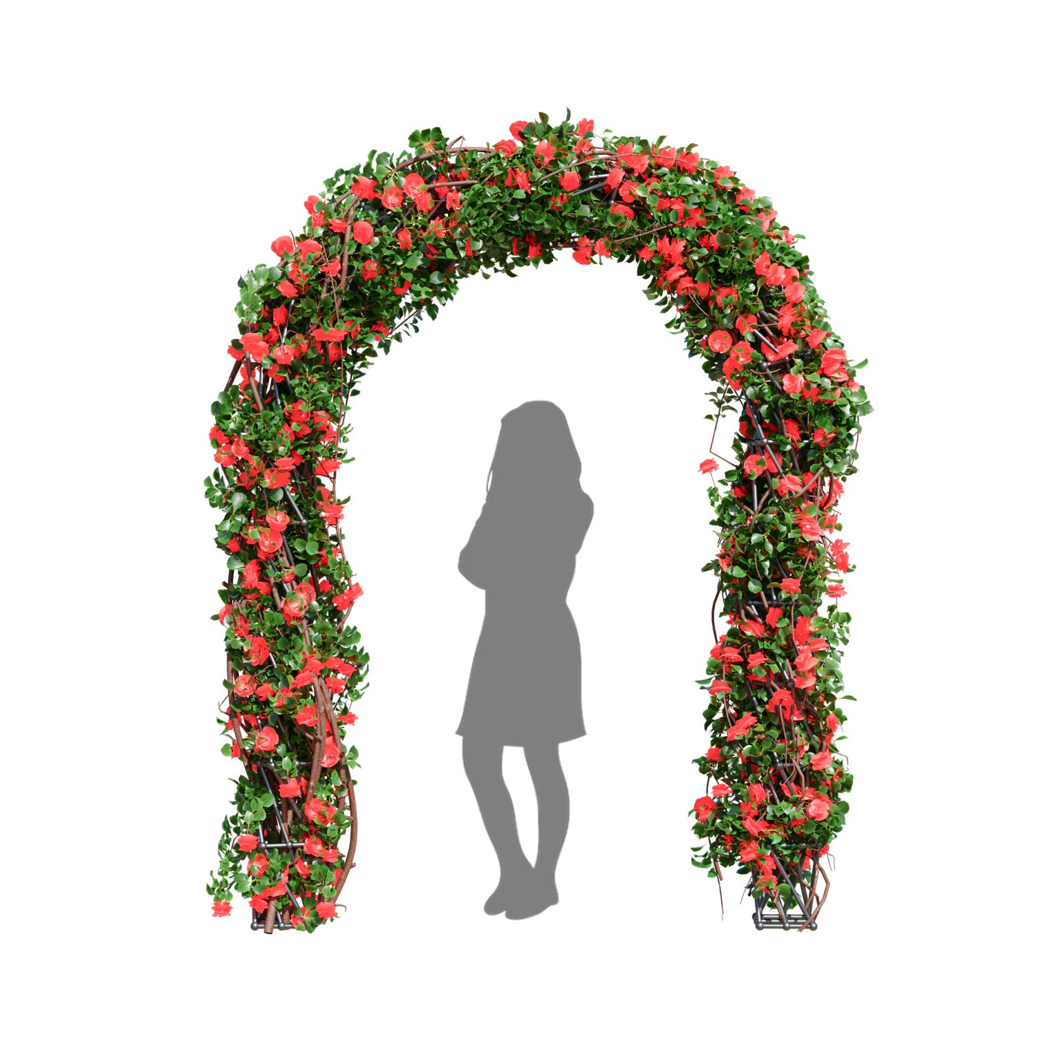 Climbing Roses Garden Bow Red | Plants models | BlenderKit