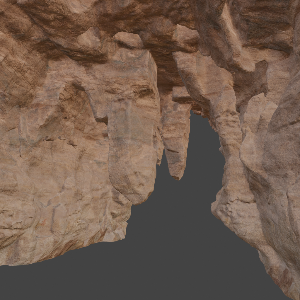 Desert Rock Cave Rugged | Environment Elements models | BlenderKit