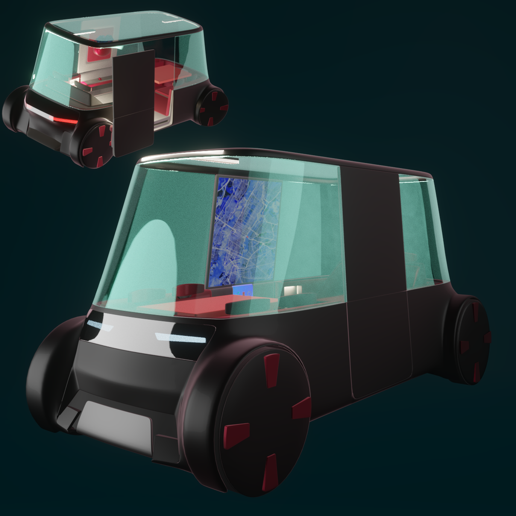 Autonomous car 1 | Cars models | BlenderKit