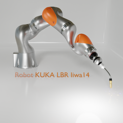 Robot KUKA Iiwa14 welding rigged | FREE Robotics models | BlenderKit