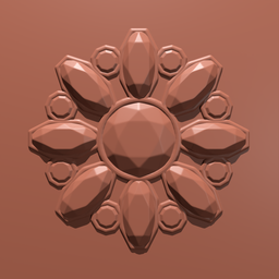 Floral Jewel Spray | FREE geometric brushes | BlenderKit