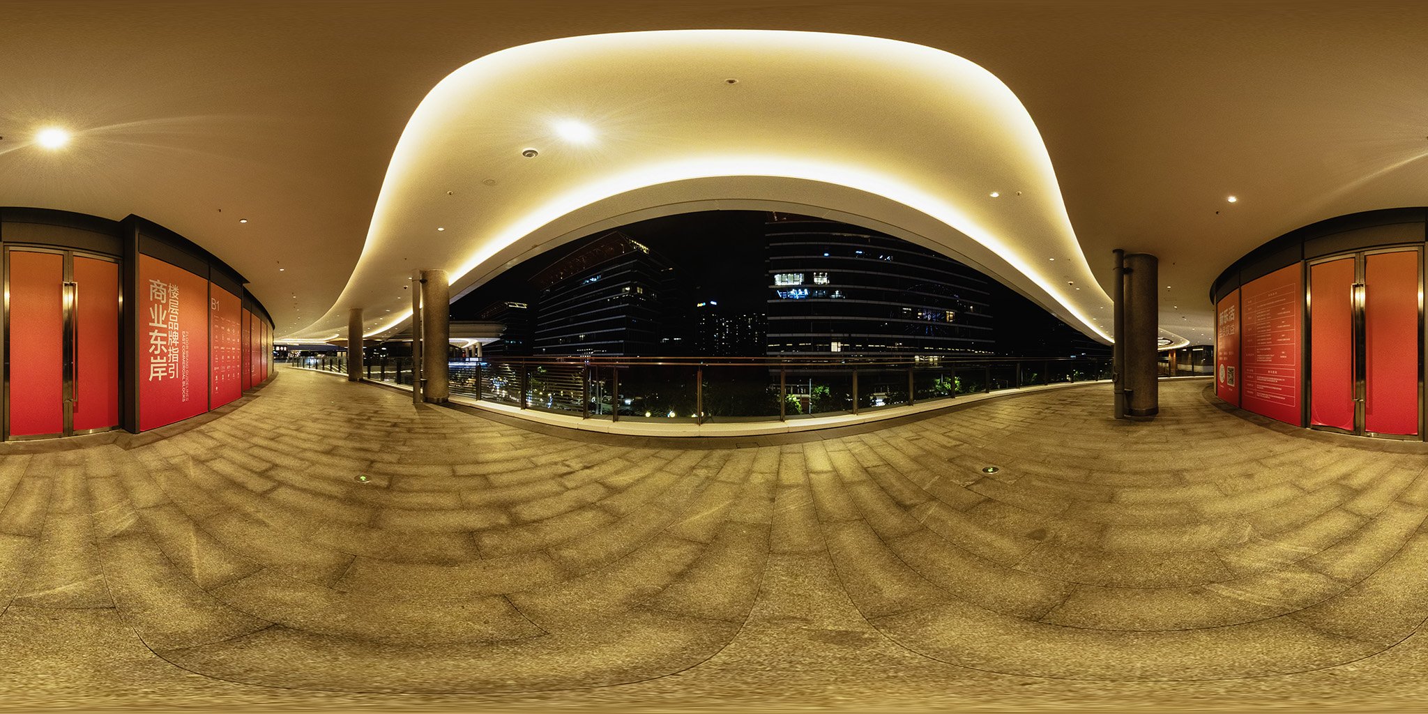 Small platforms at night | FREE Cityscapes HDRis | BlenderKit