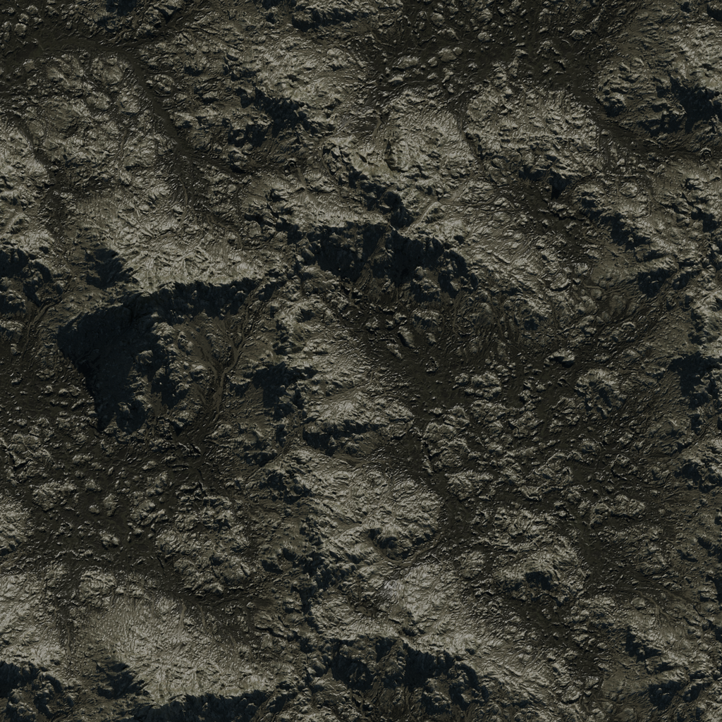 Wet Rock Terrain | Terrains models | BlenderKit