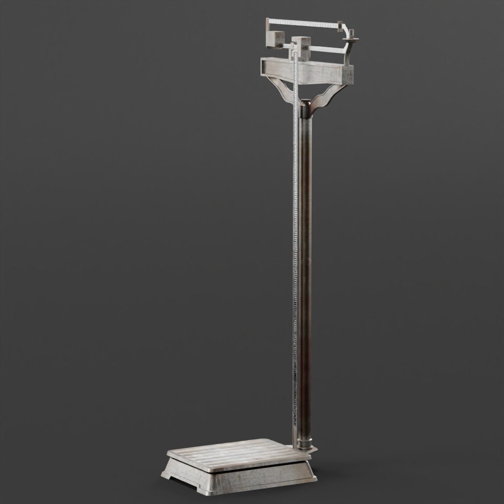 Medical Scale | FREE Medical Equipment models | BlenderKit
