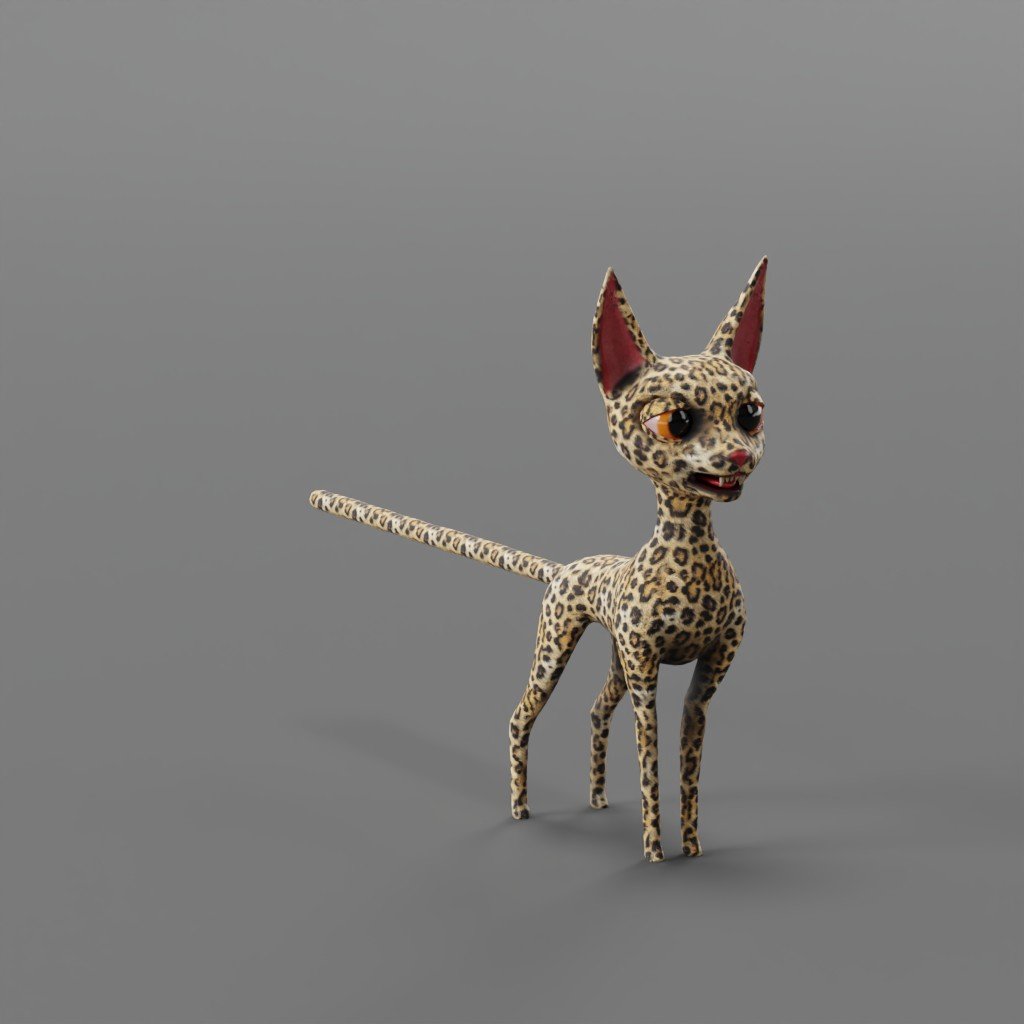 Cat Cheetah | Mammals models | BlenderKit