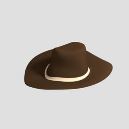 Low Poly Cowboy Hat | 3D Headwear models | BlenderKit