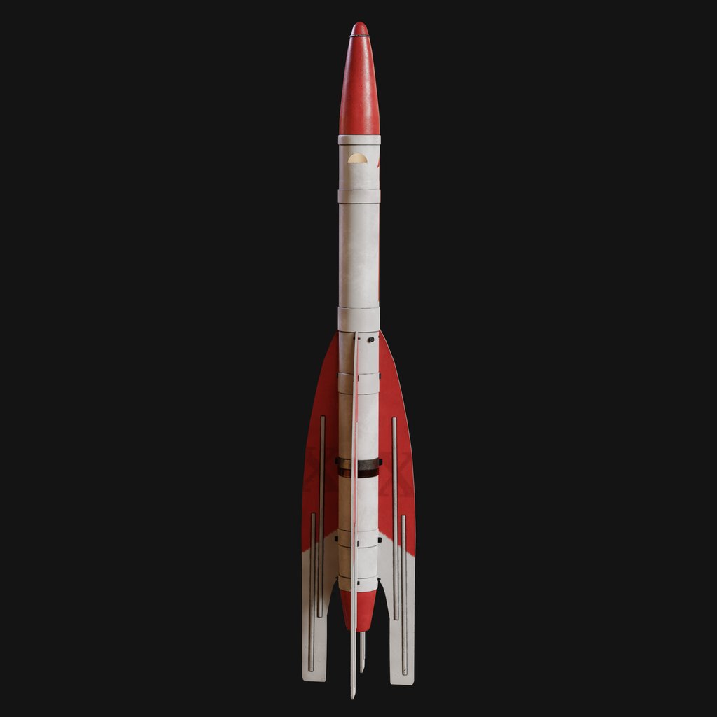 GIRD X Soviet Rocket Painted | Science models | BlenderKit