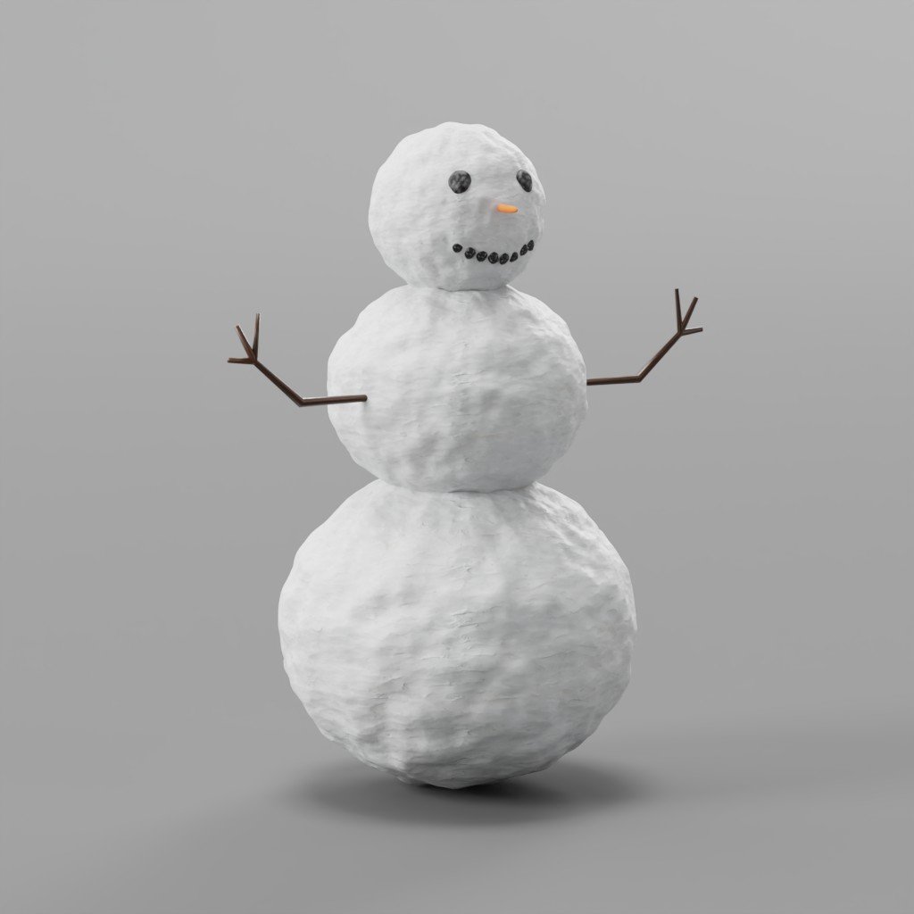 Snowman | FREE Monsters & Creatures models | BlenderKit