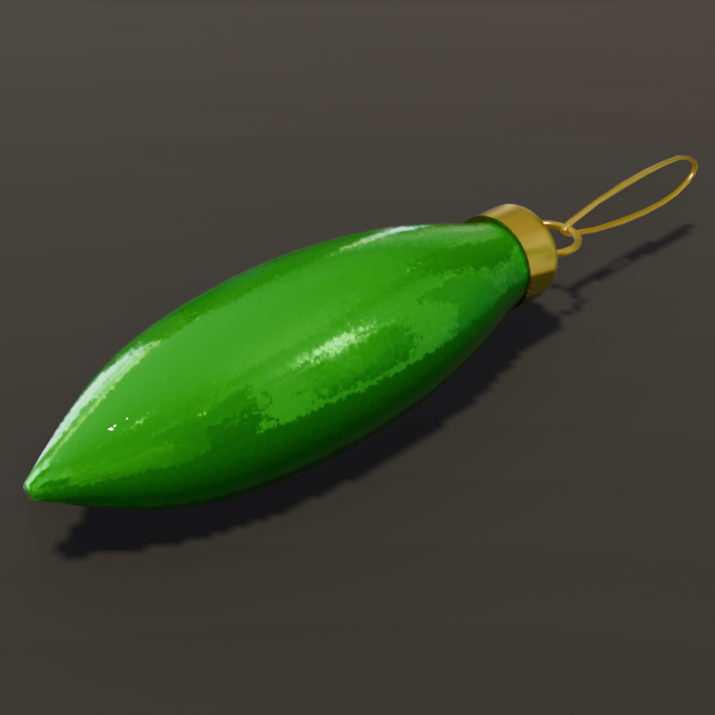 Christmas Ball Drop Green | Holiday Decorations models | BlenderKit