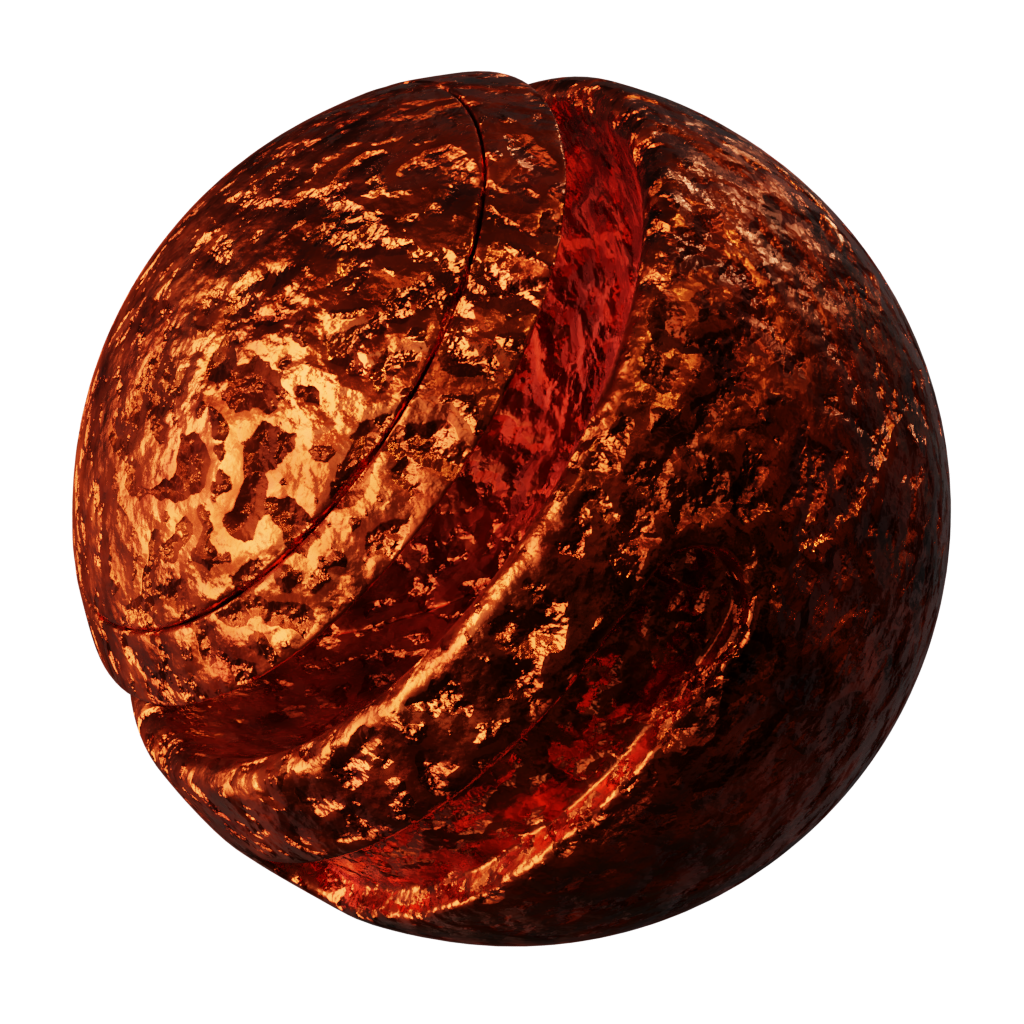 Embossed Copper | FREE metal materials | BlenderKit