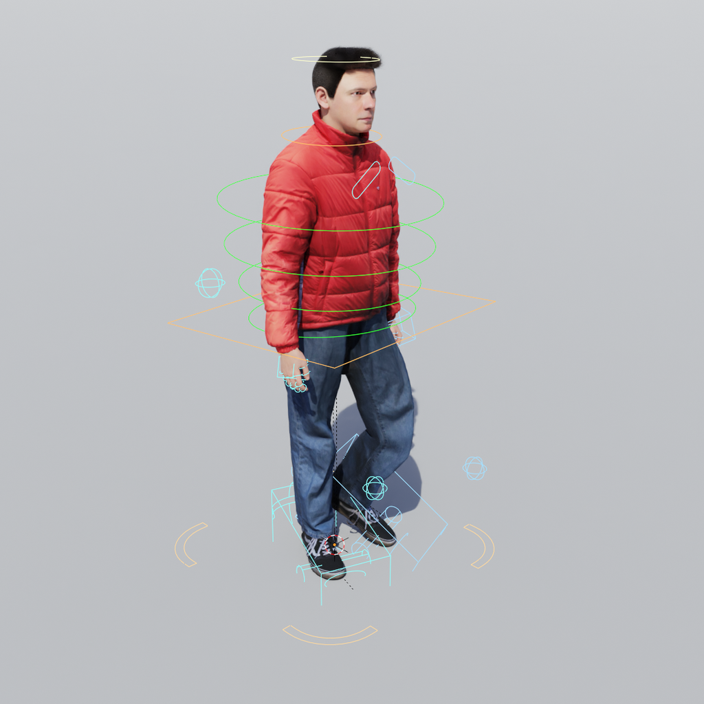 Human walking 1.8m | FREE 3D Men models | BlenderKit
