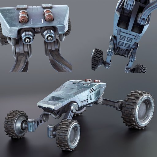 Futuristic Time Travel Vehicle | FREE Sci-Fi Cars models | BlenderKit