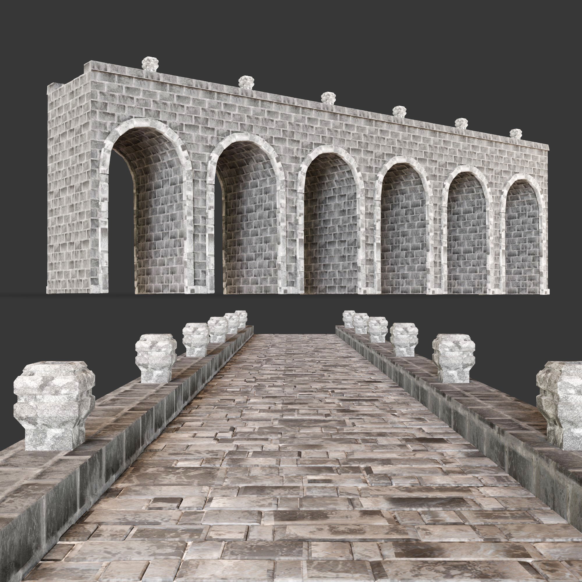Old Stone Bridge | Historic Buildings models | BlenderKit
