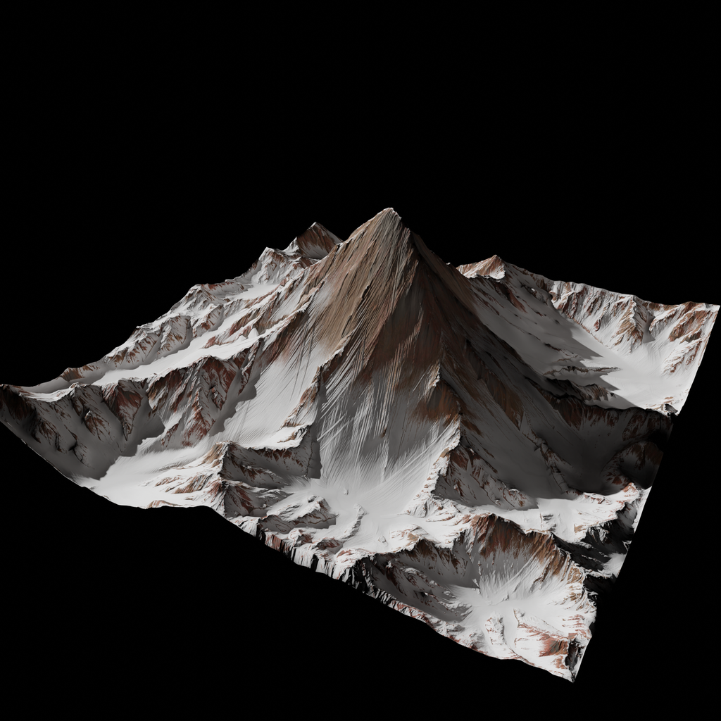 BlenderKit | Download the FREE Snow Mountain model