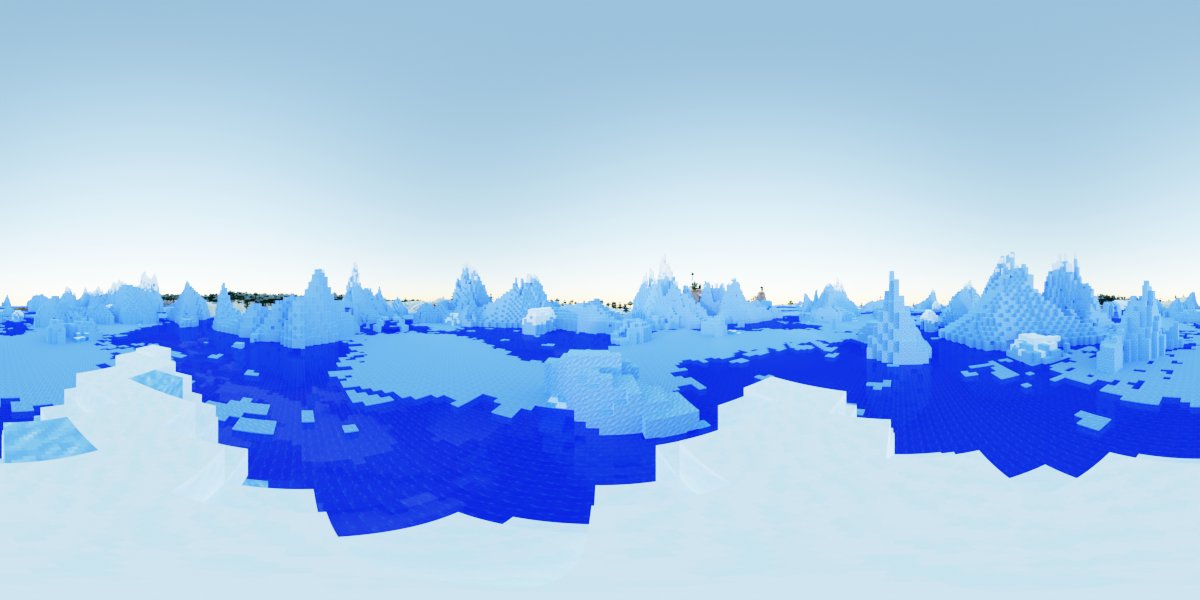 Minecraft Snow Biome | Outdoor HDRis | BlenderKit