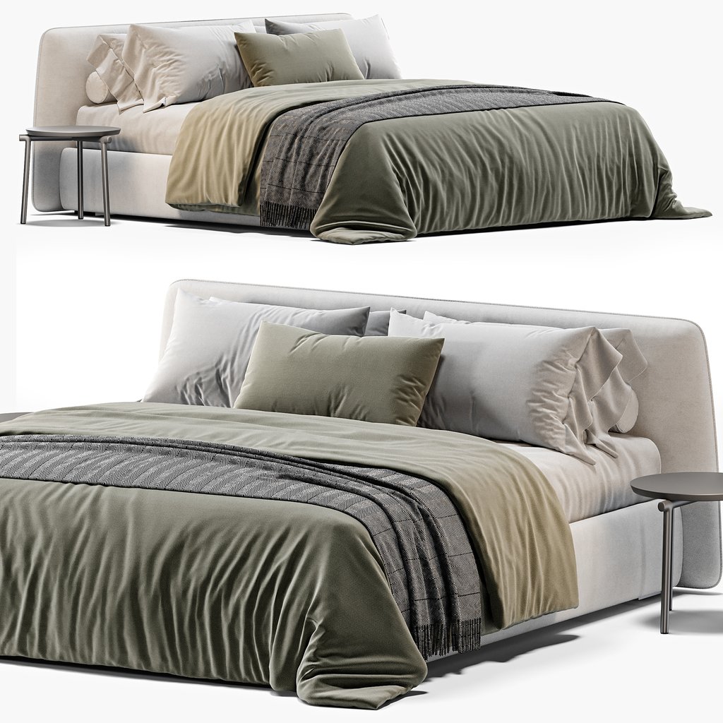 Bed Boca slim | Beds models | BlenderKit