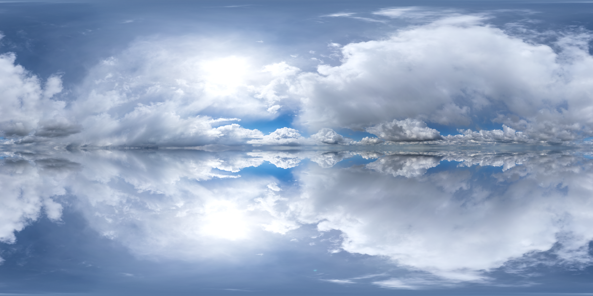 Infinite Sky - Puffy Blue Clouds | Nature HDRis | BlenderKit