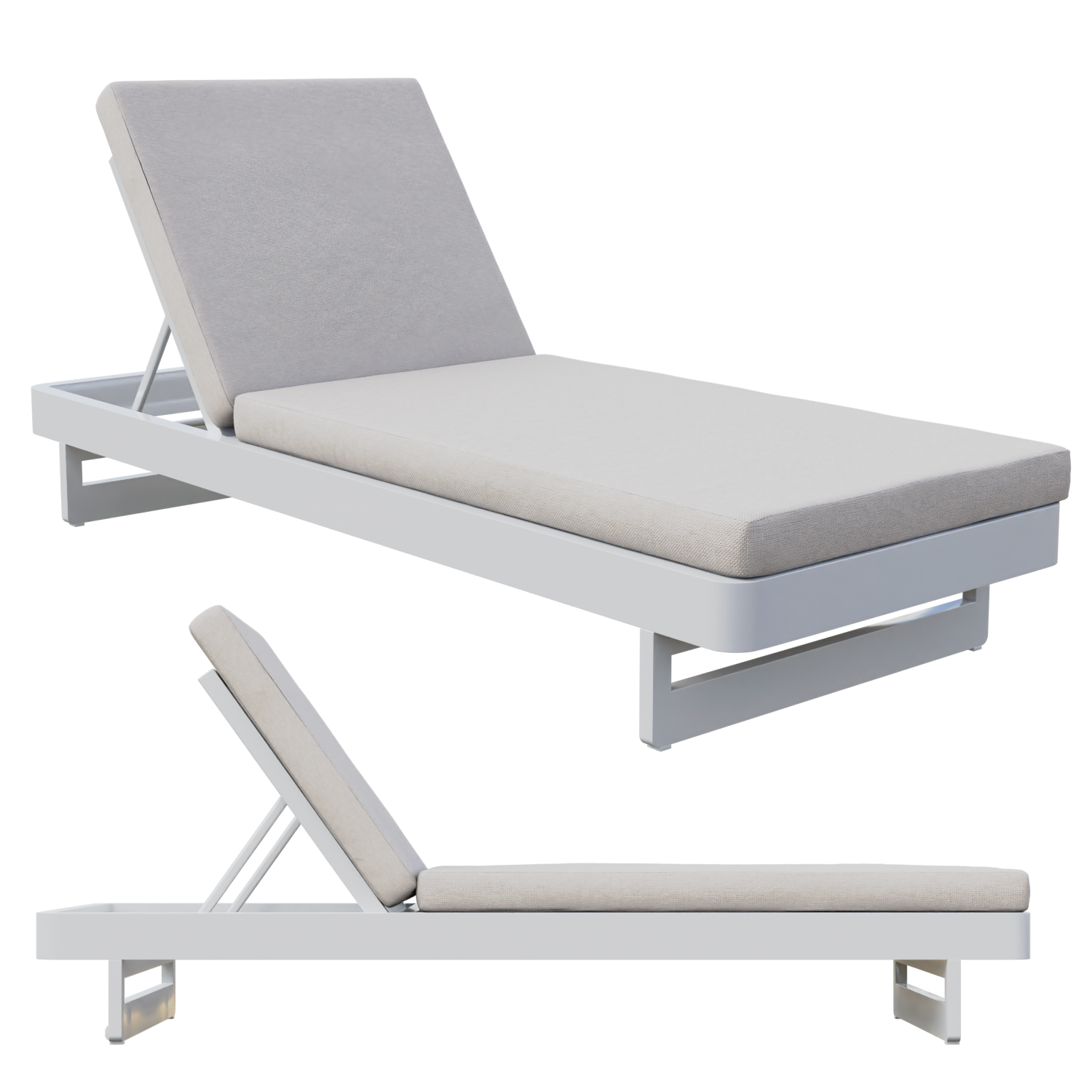 Infinity Sunlounger chair | Outdoor Furniture models | BlenderKit