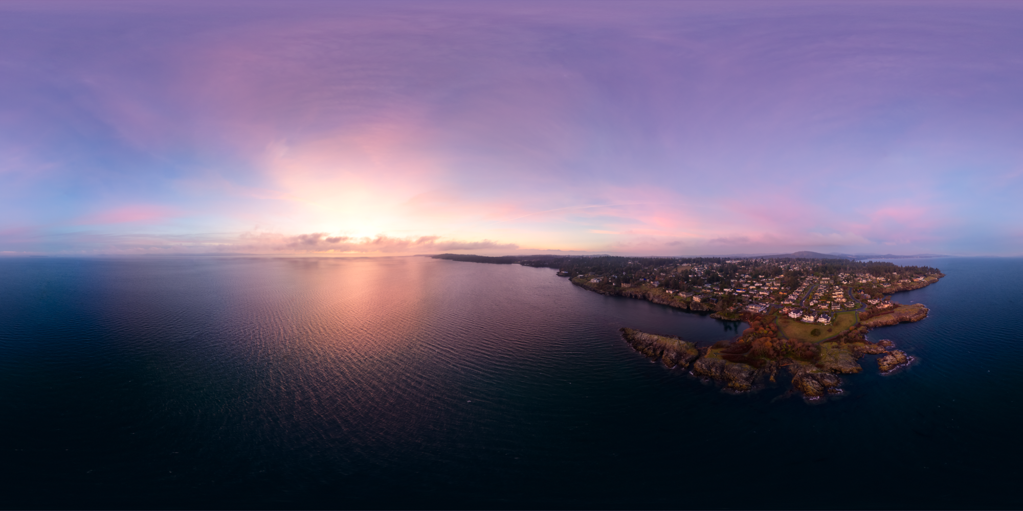 Sunrise Cloudy Sky Ocean Coast | Nature HDRis | BlenderKit