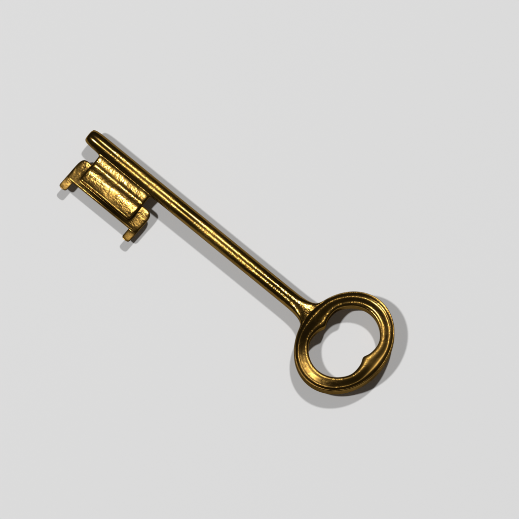 Shiny Key | Industrial models | BlenderKit