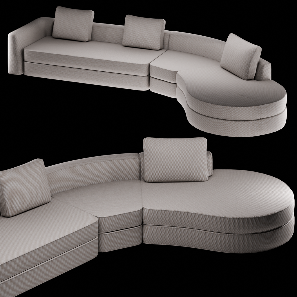 Bergamo Sofa | FREE Sofas models | BlenderKit