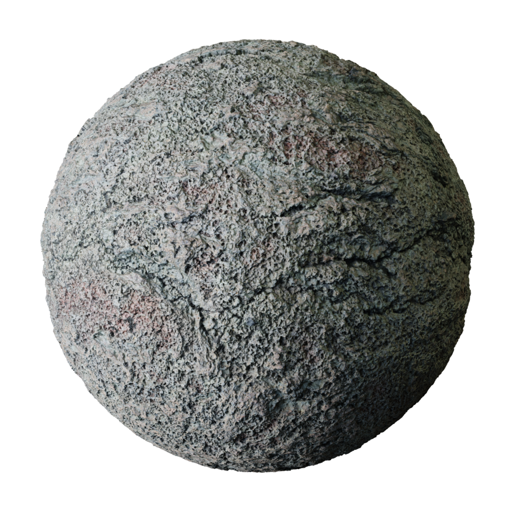 Basalt Rock Stone Surface PBR Scan B | FREE rock materials | BlenderKit