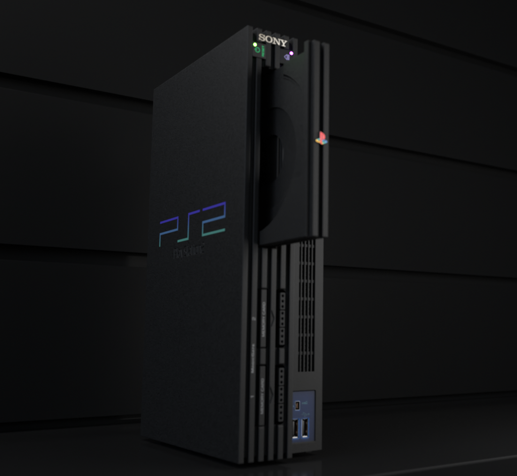 Playstation 2 Console | FREE Game Consoles models | BlenderKit