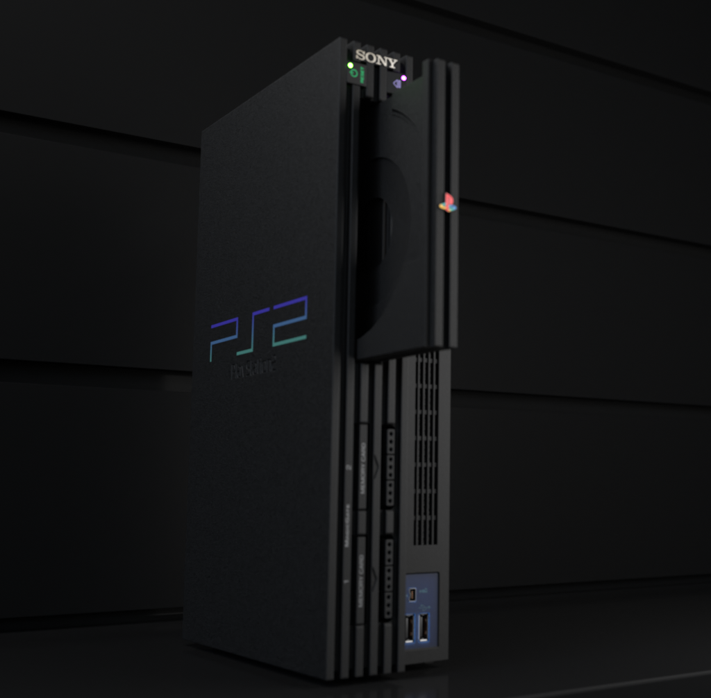 Playstation 2 Console | FREE Game Consoles models | BlenderKit