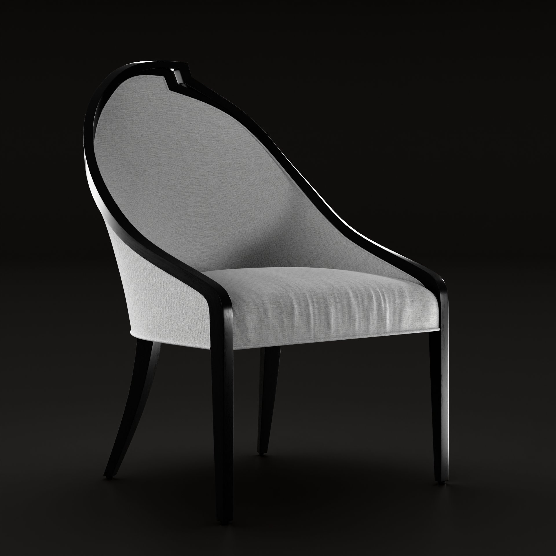 Onda Dining Chair by Christopher Guy | Sitting Chairs models | BlenderKit