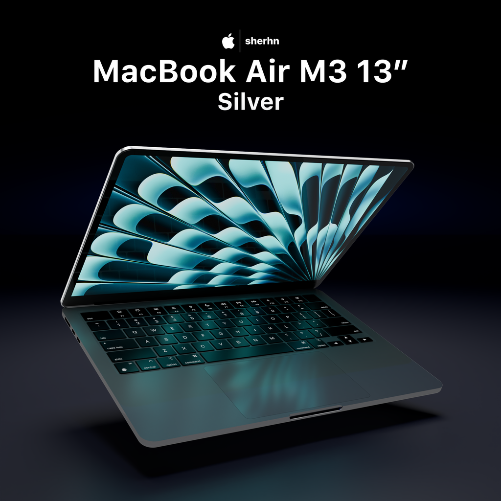 Apple 13 MacBook Air(Silver) | Laptops models | BlenderKit