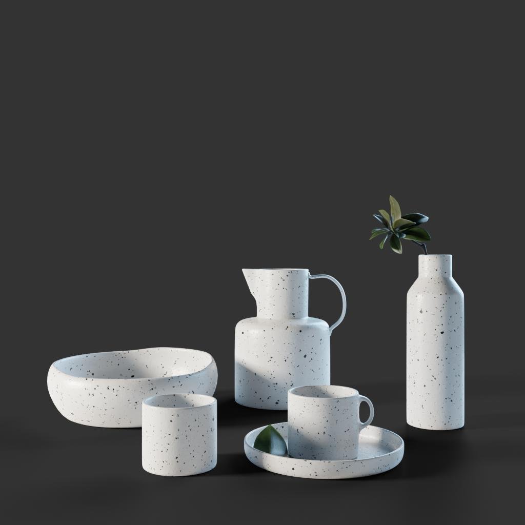 Ceramic Tableware | Tableware Sets models | BlenderKit