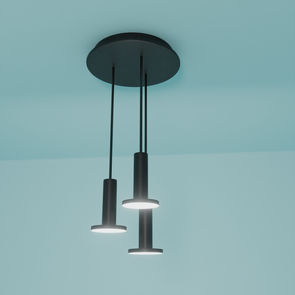 Pablo Cielo 3 Pendant Chandelier Black | FREE Ceiling Lights models ...