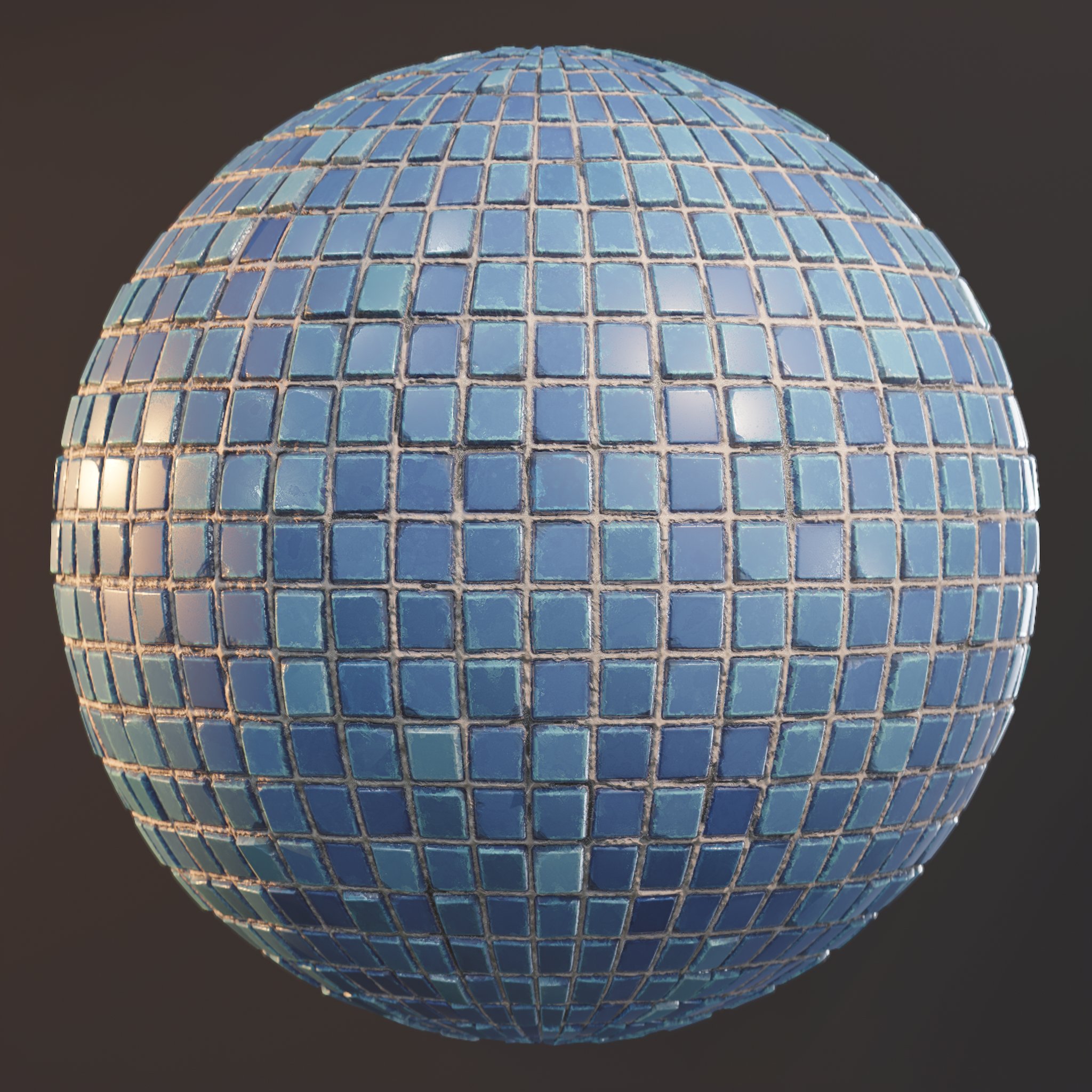 Small stylized tile damaged | FREE tiles materials | BlenderKit