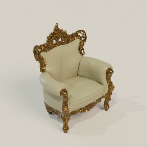 Baroque chair | Armchairs models | BlenderKit
