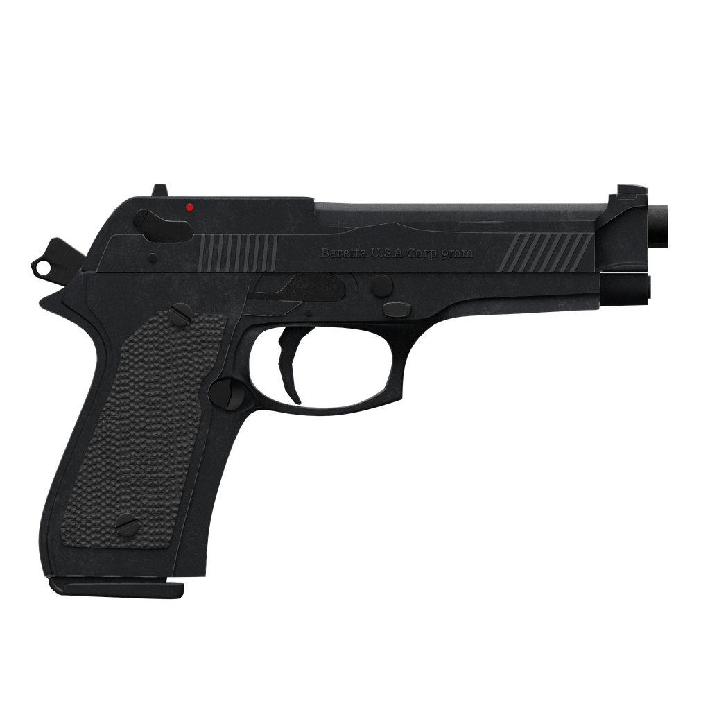 BlenderKit | Download the Beretta 9mm model