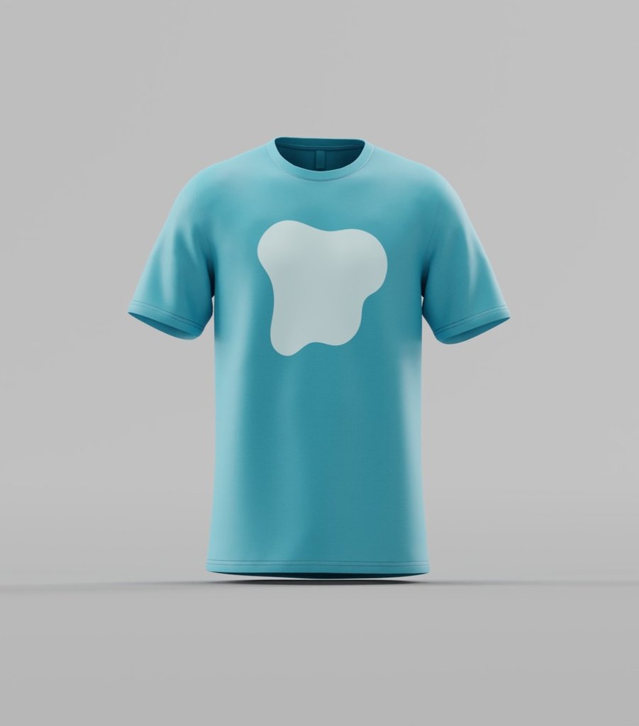 Abstract Blob Graphic T-Shirt | Man Clothing models | BlenderKit