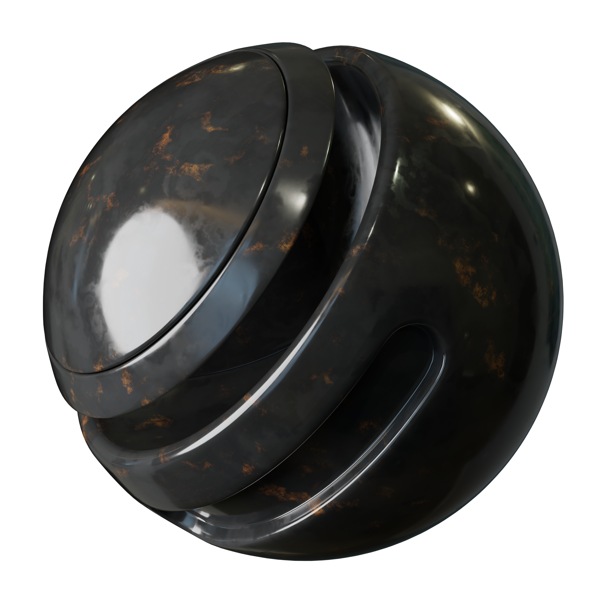 Realistic procedural black/gold marble | FREE marble materials | BlenderKit