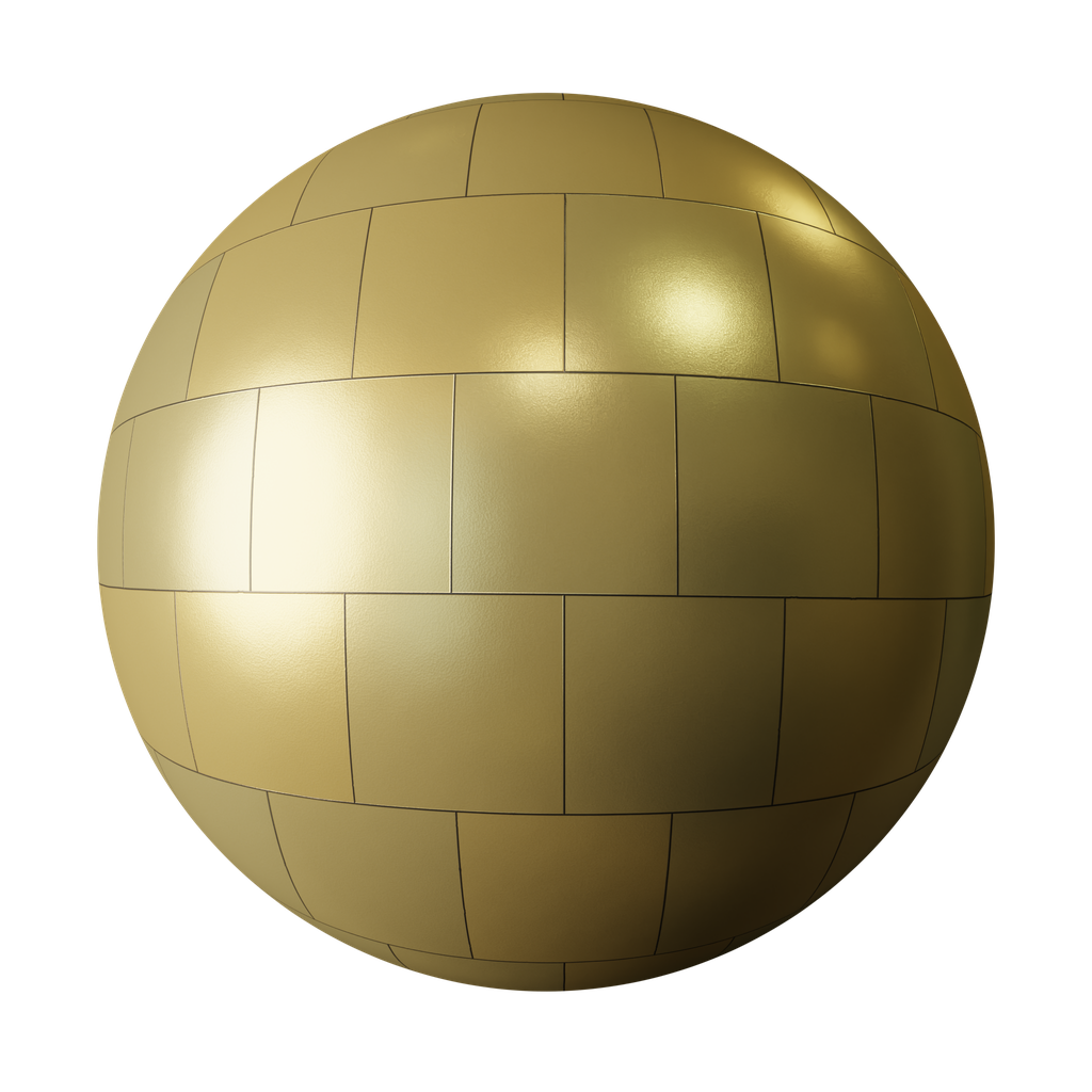Procedural Gold Tiles | FREE metal materials | BlenderKit