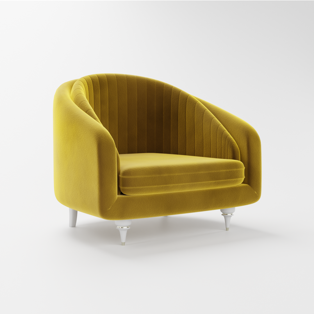 Modern Sofa - Yellow | FREE Sofas models | BlenderKit