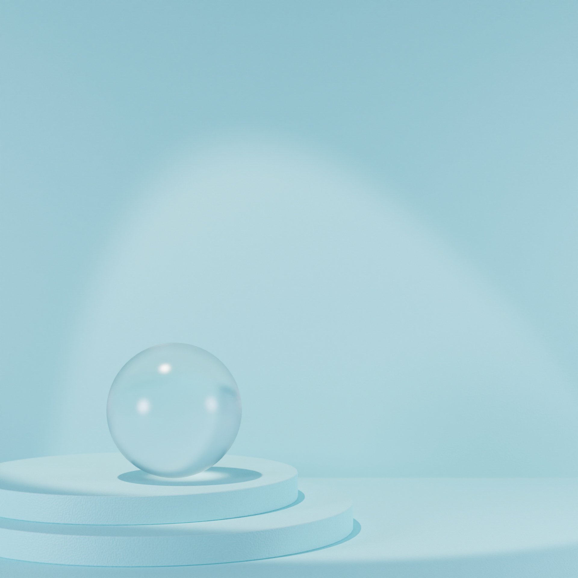 Minimalist rounded podium scene | Product Visualization scenes | BlenderKit