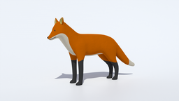 Cartoon Fox | Mammals models | BlenderKit