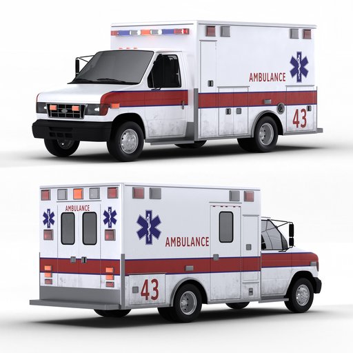 Emergency car | FREE Ambulances models | BlenderKit