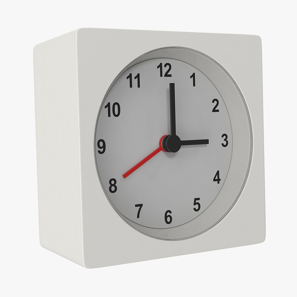 White Clock | Clocks models | BlenderKit