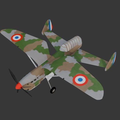 Arsenal-Delanne 10 | Historical Planes 3D Models models | BlenderKit