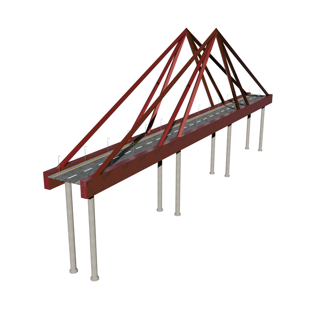 Bridge (Low Poly) | Architecture models | BlenderKit