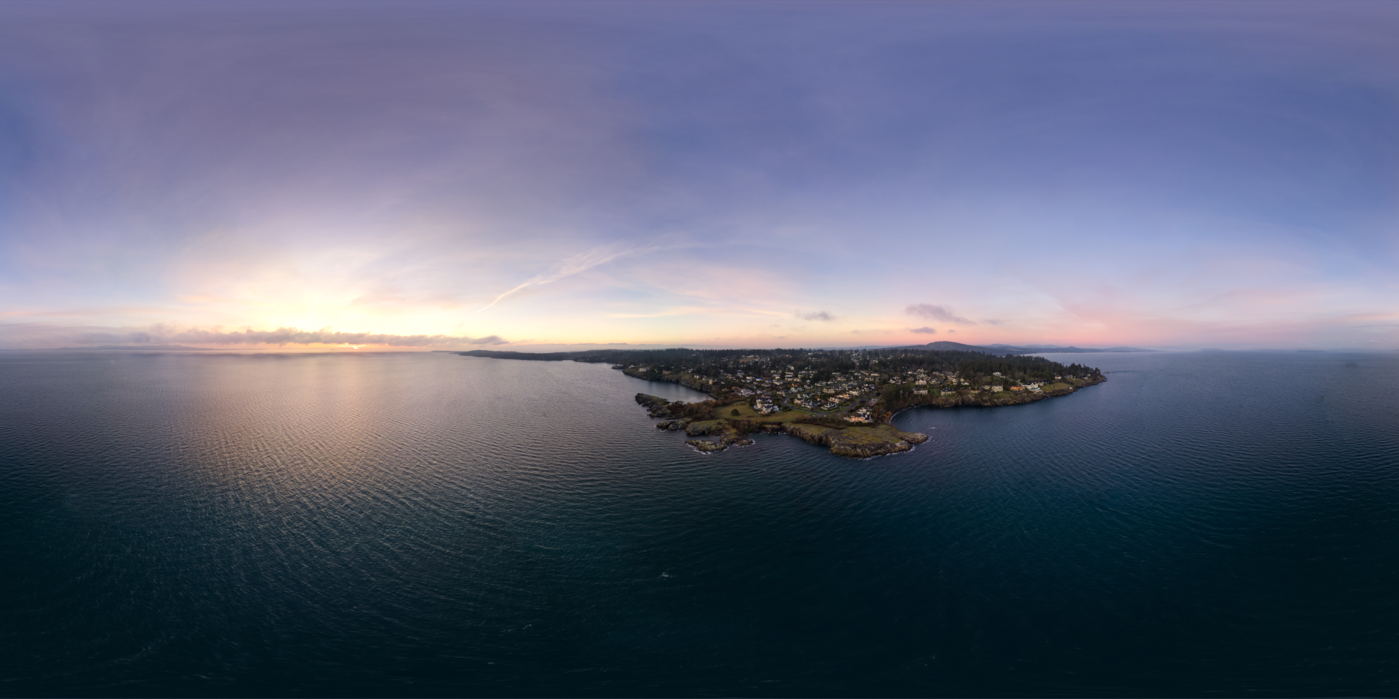 Colorful Sunrise Sky Ocean Coast | Water Environments HDRis | BlenderKit