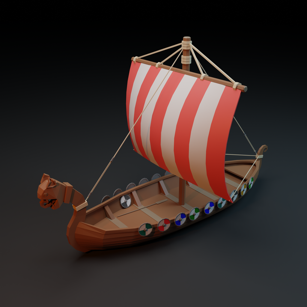 Stylized Ship | 3D Ship models | BlenderKit